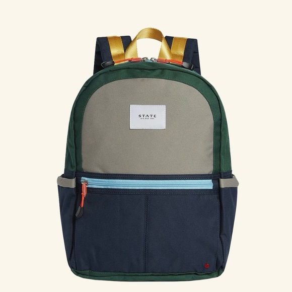STATE | Accessories | Nwt State Kane Kids Backpack Greennavy | Poshmark